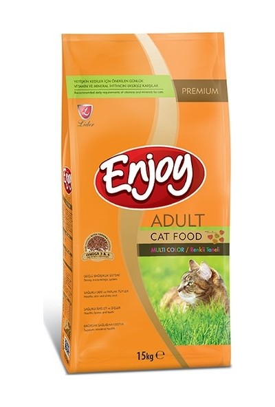 Enjoy Premium Multicolor Gurme Yetişkin Kedi Maması 15 KG Enjoy Premium Multicolor Gurme Yetişkin Kedi Maması 15 KG