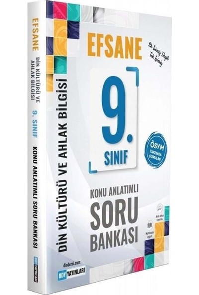 Ddy Yayınları 9. Sınıf Din Kültürü ve Ahlak Bilgisi Efsane Konu Anlatımlı Soru Bankası