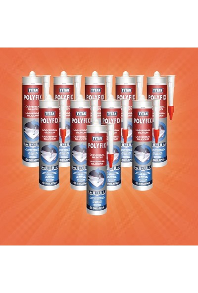 Tytan Silikon Şeffaf Polyfix 280 ml - Selena - 10'lu
