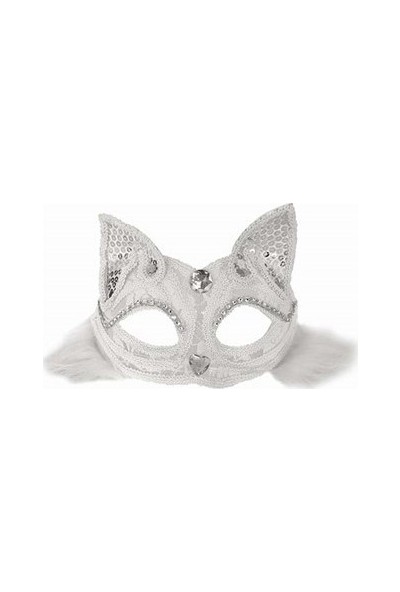 Minerva Dantelli Kedi Maskesi Beyaz Renk Yetişkin Minerva Dantelli Kedi Maskesi Beyaz Renk Yetişkin