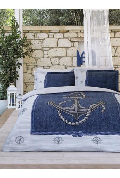 Özdilek Tek Kişilik Uyku Seti Anchor Denim Gri