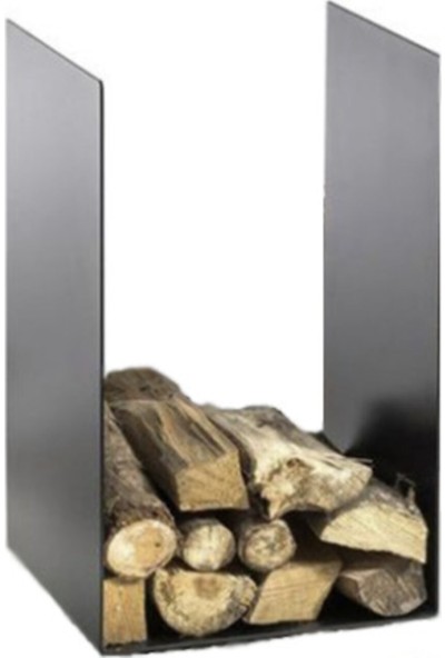 An Deko Dizayn Dekoratif Şömine Yanı Metal Sac Odunluk An Deko Dizayn Dekoratif Şömine Yanı Metal Sac Odunluk