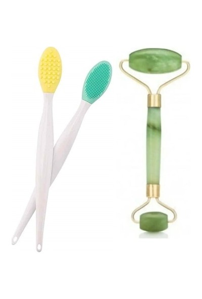 İndirim Kap Jade Roller Çift Taraflı Yeşim Taşı Cilt Masaj Bakım Aleti + Siyah Nokta Temizleyici İndirim Kap Jade Roller Çift Taraflı Yeşim Taşı Cilt Masaj Bakım Aleti + Siyah Nokta Temizleyici