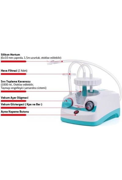 Armo Line Al-01 Taşınabilir Aspiratör Cihazı