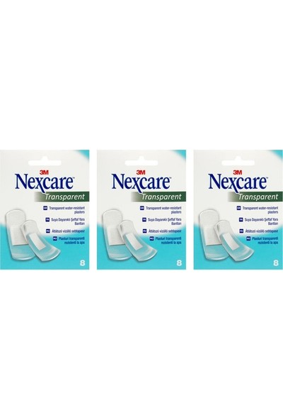 3M Nexcare Transparent Yara Bandı 8'li (3 Adet) 3M Nexcare Transparent Yara Bandı 8'li (3 Adet)