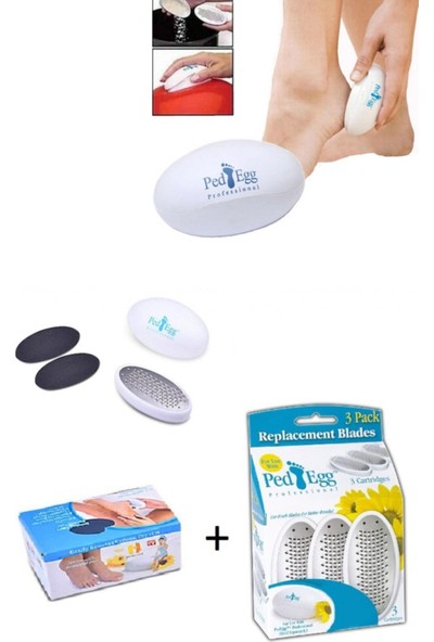 Ped Egg 3 Yedek Başlıklı Topuk Bakım Törpüsü