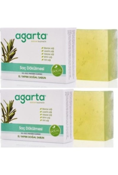 Agarta Doğal Saç Dökülmesi Sabunu 150 gr x 2 Adet Agarta Doğal Saç Dökülmesi Sabunu 150 gr x 2 Adet