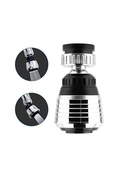 Yayke Oynar Başlıklı Çift Akış Fonksiyonlu Tasarruflu Musluk Duşu (Tasarruflu Mini)