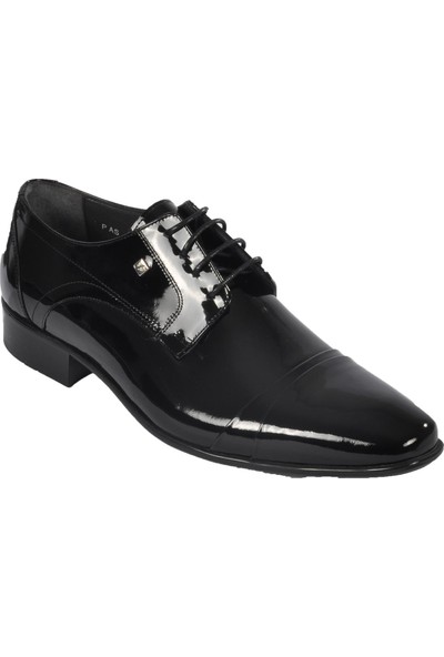 Fosco 2225 - 3 Siyah Erkek Hakiki Deri Klasik Ayakkabı