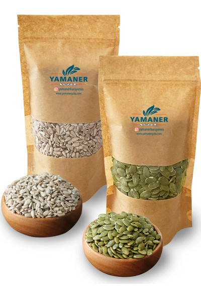 Yamaner Ayçekirdek Içi 500 gr + Kabak Çekirdek Içi 500 gr
