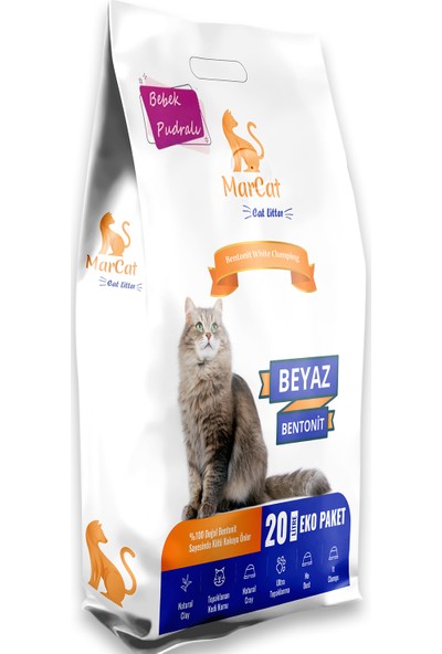 Marcat Kedi Kumu Bebek Pudralı 20 lt