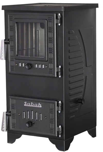 Sabah S102D Tekarasta Mini Dik Döküm Şömine Soba Sabah S102D Tekarasta Mini Dik Döküm Şömine Soba