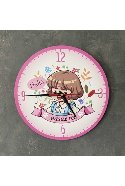 Mkt Sevimli Kız Duvar Saati