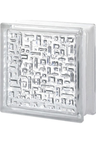 Seves Şeffaf Mozaik Model Seves Cam Tuğla 19X19X8CM Seves Şeffaf Mozaik Model Seves Cam Tuğla 19X19X8CM