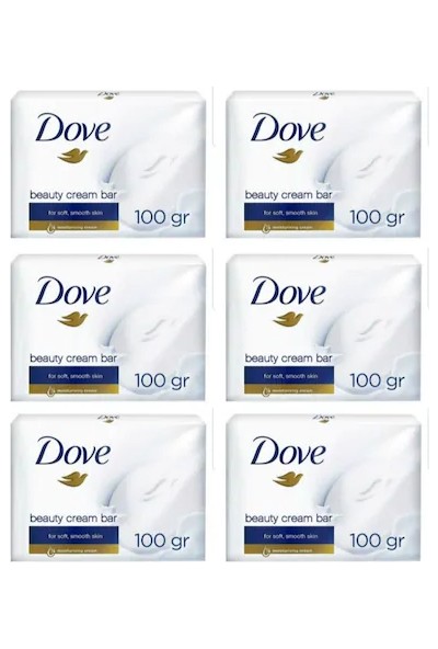 Dove Beauty Cream Bar Sabun 100 gr 6'lı
