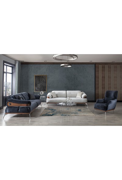 Cadde Yıldız Strada Gümüş Koltuk Takımı Cadde Yıldız Strada Gümüş Koltuk Takımı