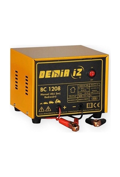 Demiriz Bc 1208 - Manuel Akü Şarj Redresörü Demiriz Bc 1208 - Manuel Akü Şarj Redresörü