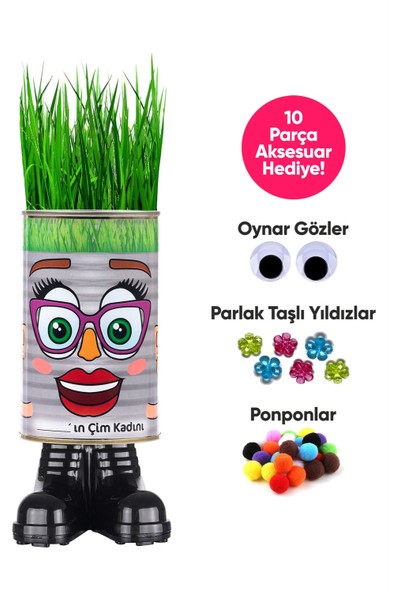 Konserve Bahçem Konserve Adam - Çim Kadın Faaliyeti Seti