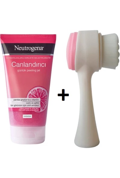 Neutrogena Canlandırıcı Peeling Pembe Greyfurt 150 ml + Cilt Temizleme Fırçası