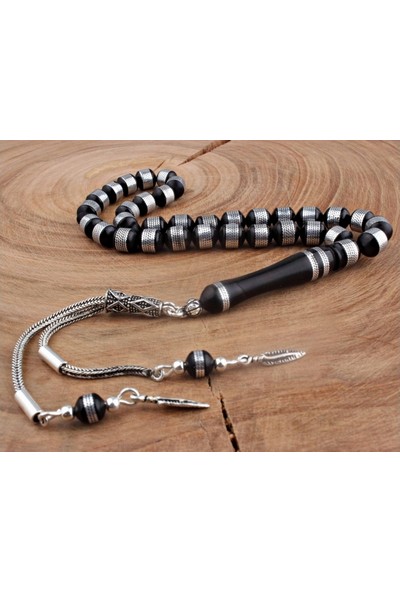 İnan Tesbih Gümüş Püsküllü Kuka Tesbih