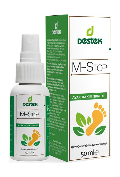 Destek M-Stop Ayak Bakım Spreyi 50 ml Destek M-Stop Ayak Bakım Spreyi 50 ml