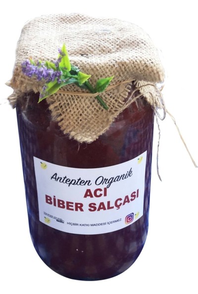 Antepten Organik Ev Yapımı Acı Biber Salçası 500 gr Antepten Organik Ev Yapımı Acı Biber Salçası 500 gr