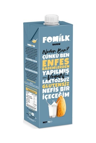 Fomilk Badem Sütü 1 Lt