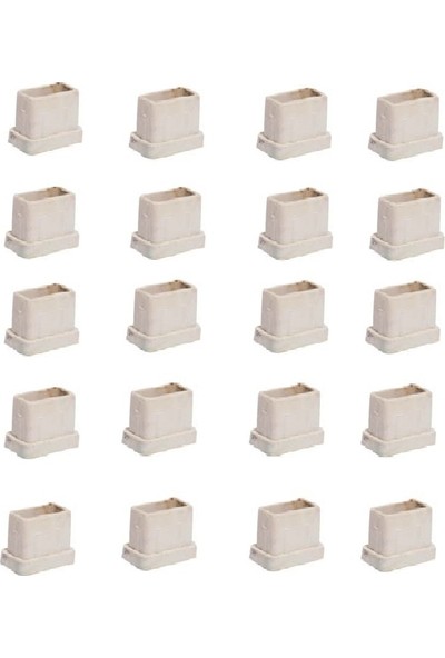 Hobbi Iç Plastik Papuc Sandalye Masa Papucu - 15X25mm - 20 Adet