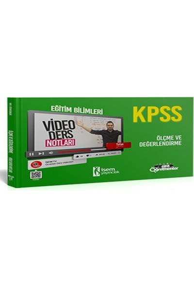 İsem Yayıncılık 2021 KPSS Eğitim Bilimleri Ölçme ve Değerlendirme Video Ders Notları İsem Yayıncılık 2021 KPSS Eğitim Bilimleri Ölçme ve Değerlendirme Video Ders Notları