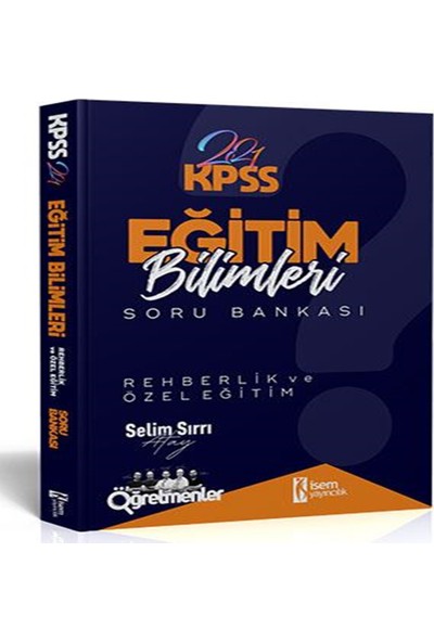 İsem Yayıncılık 2021 KPSS Eğitim Bilimleri Rehberlik ve Özel Eğitim Tamamı Çözümlü Soru Bankası İsem Yayıncılık 2021 KPSS Eğitim Bilimleri Rehberlik ve Özel Eğitim Tamamı Çözümlü Soru Bankası