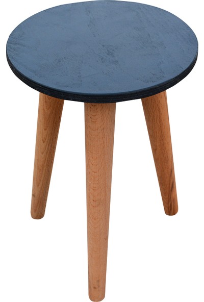 Art Ahşap Ahşap Yuvarlak Siyah Tabure Art Ahşap Ahşap Yuvarlak Siyah Tabure