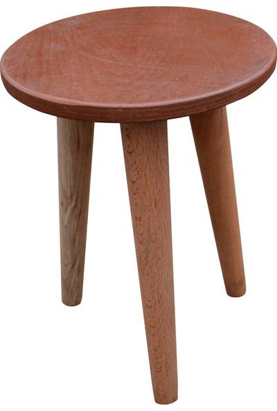 Art Ahşap Ahşap Yuvarlak Kahverengi Tabure Art Ahşap Ahşap Yuvarlak Kahverengi Tabure