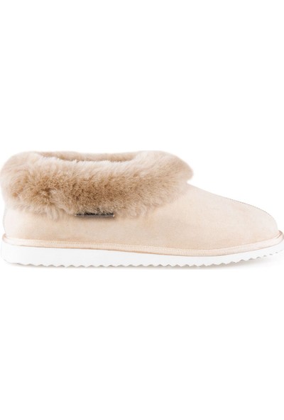 Pegia Süet İçi Kürklü Kadın Ev Ayakkabısı 191100