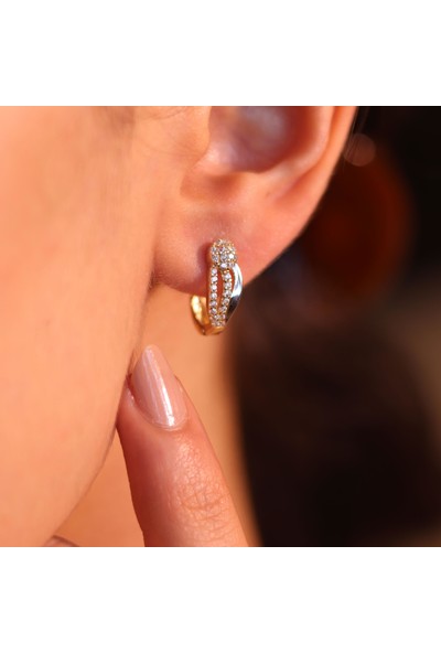 Değerli Kuyumculuk Taşlı Küpe