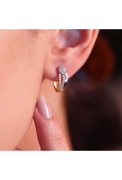 Değerli Kuyumculuk Taşlı Küpe