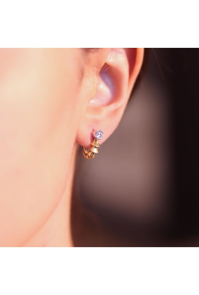 Değerli Kuyumculuk Taşlı Küpe