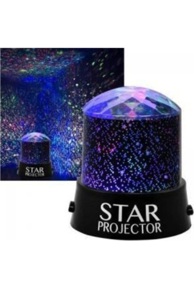 Pazariz Projeksiyon Gece Lambası Yıldızlı LED Lamba Pilli Pazariz Projeksiyon Gece Lambası Yıldızlı LED Lamba Pilli