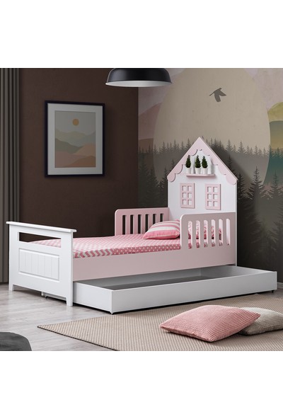 Setay Montessori Karyola, Casa Yavru Yataklı Montessori Yatak - Pembe