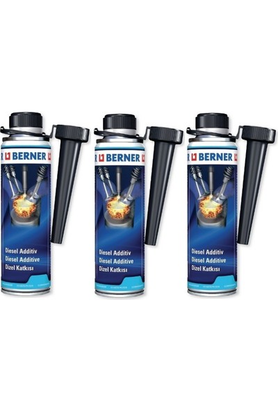 Berner Dizel Enjektör Temizleyici Yeni Nesil Performans Arttırıcı 300 ml 3 Adet Berner Dizel Enjektör Temizleyici Yeni Nesil Performans Arttırıcı 300 ml 3 Adet