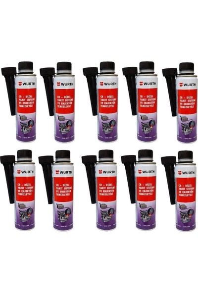 Würth Dizel Enjektör Temizleyici Yeni Nesil Performans Arttırıcı 300 ml 10 Adet Würth Dizel Enjektör Temizleyici Yeni Nesil Performans Arttırıcı 300 ml 10 Adet