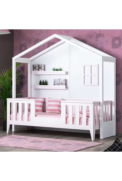 Setay Montessori Karyola, Çeşme Montessori Yatak - Pembe