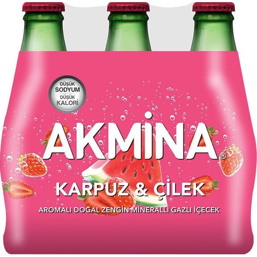 Akmina Maden Suyu Karpuz-Çilek 6*200 Ml Fiyatı - Taksit Seçenekleri