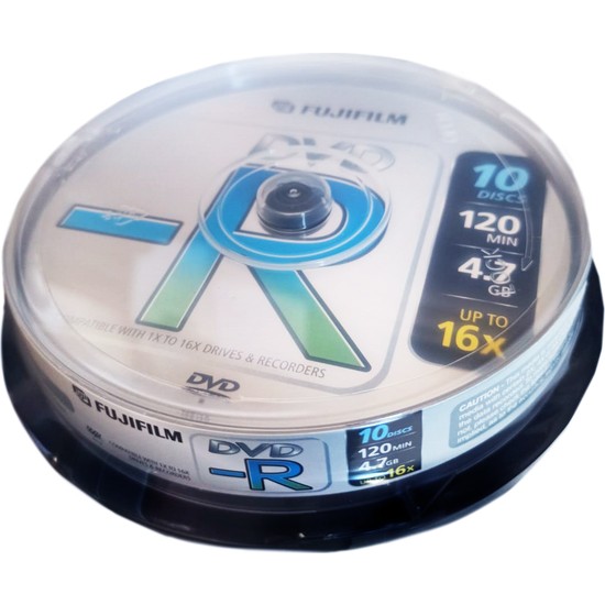 Fujifilm DVD-R 16X 4.7 GB C-Box - 10 Adet Fiyatı