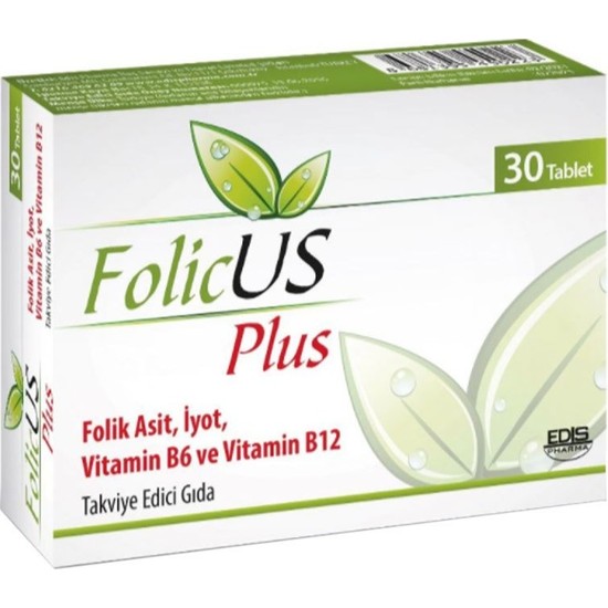 Edis Pharma Folicus Plus Folik Asit 30 Tablet Fiyatı