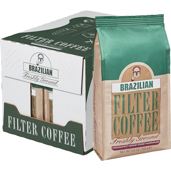 12 Adet Mehmet Efendi Brazilian Filter Coffee 250gr Fiyatı