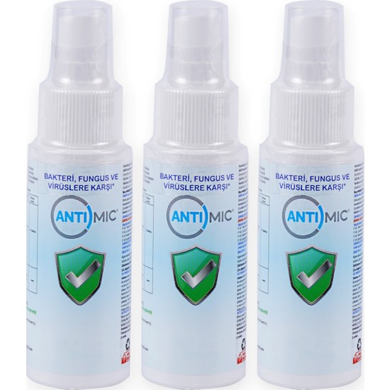 Antimic Kalıcı Yüzey Dezenfektanı 50 Ml 3'lü Paket Fiyatı