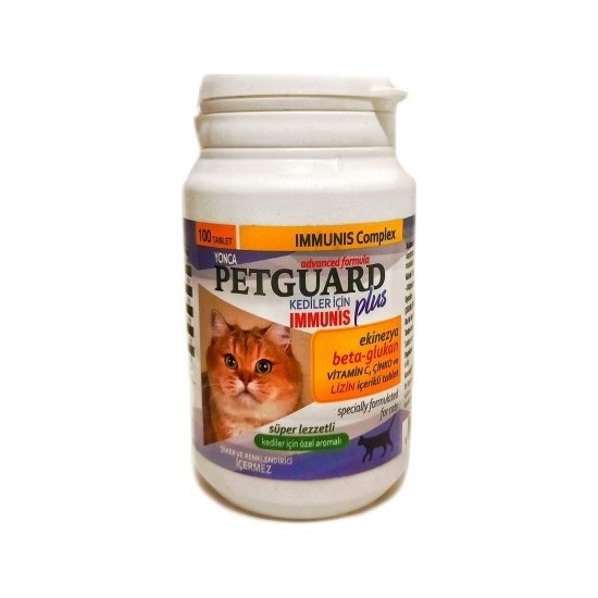 Petguard Plus Immunıs Kediler Için Tablet 100 Adet Fiyatı