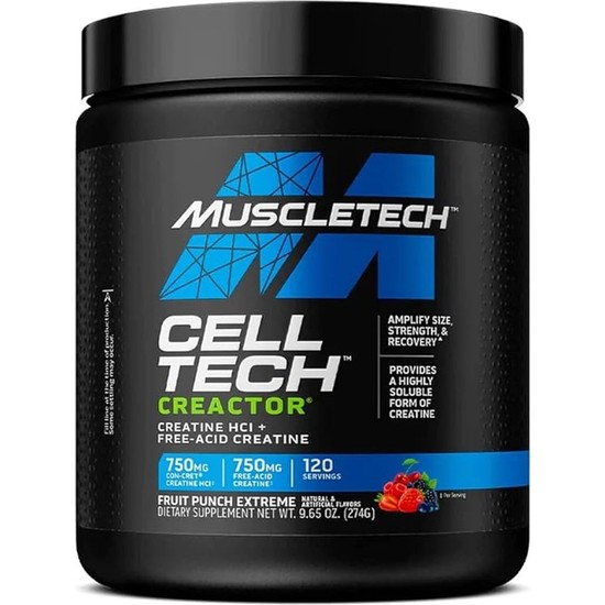 Muscletech Cell-Tech Creactor Creatine Hcl + Free-Acid Fiyatı