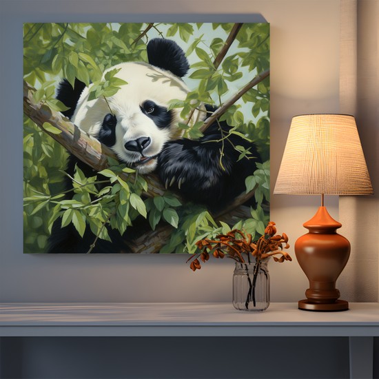 Painted Anarchy Dream Gibi Panda Tuval Baskısı, 30X30 Fiyatı