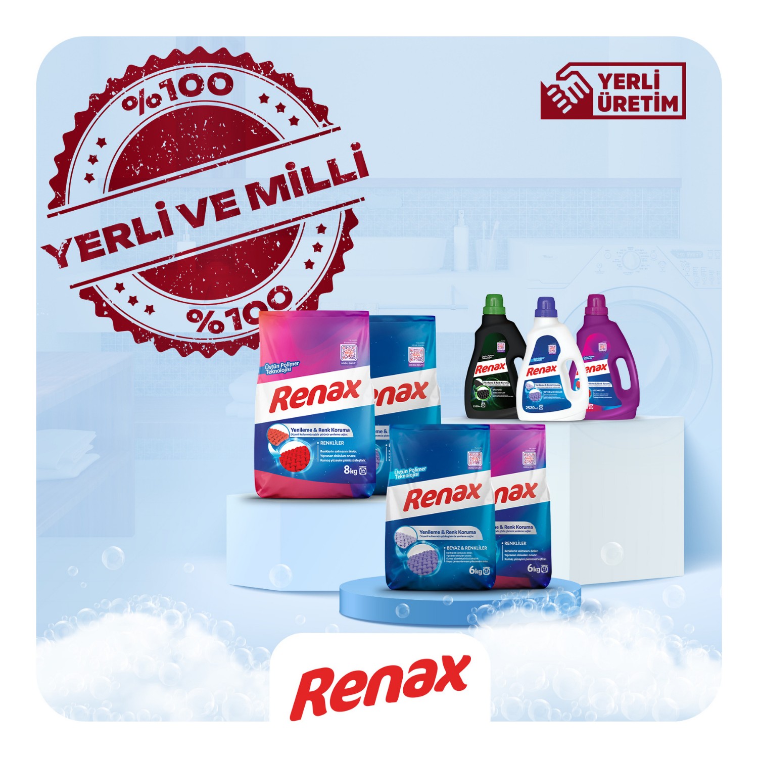 Renax Matik Beyaz & Renkliler Toz Çamaşır Deterjanı 8 Kg Fiyatı